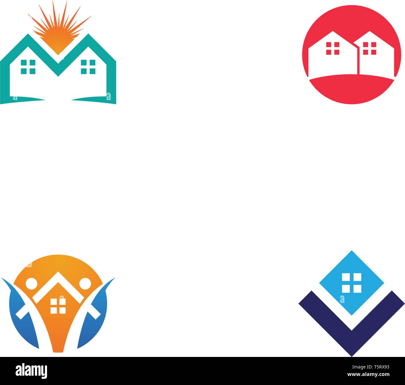 home buildings logo and symbols icons template Stock Vector Image & Art ...
