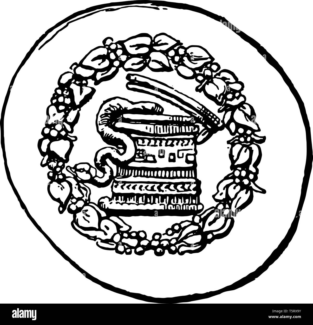 This image shows the coin with a beautiful design. The design is made ...