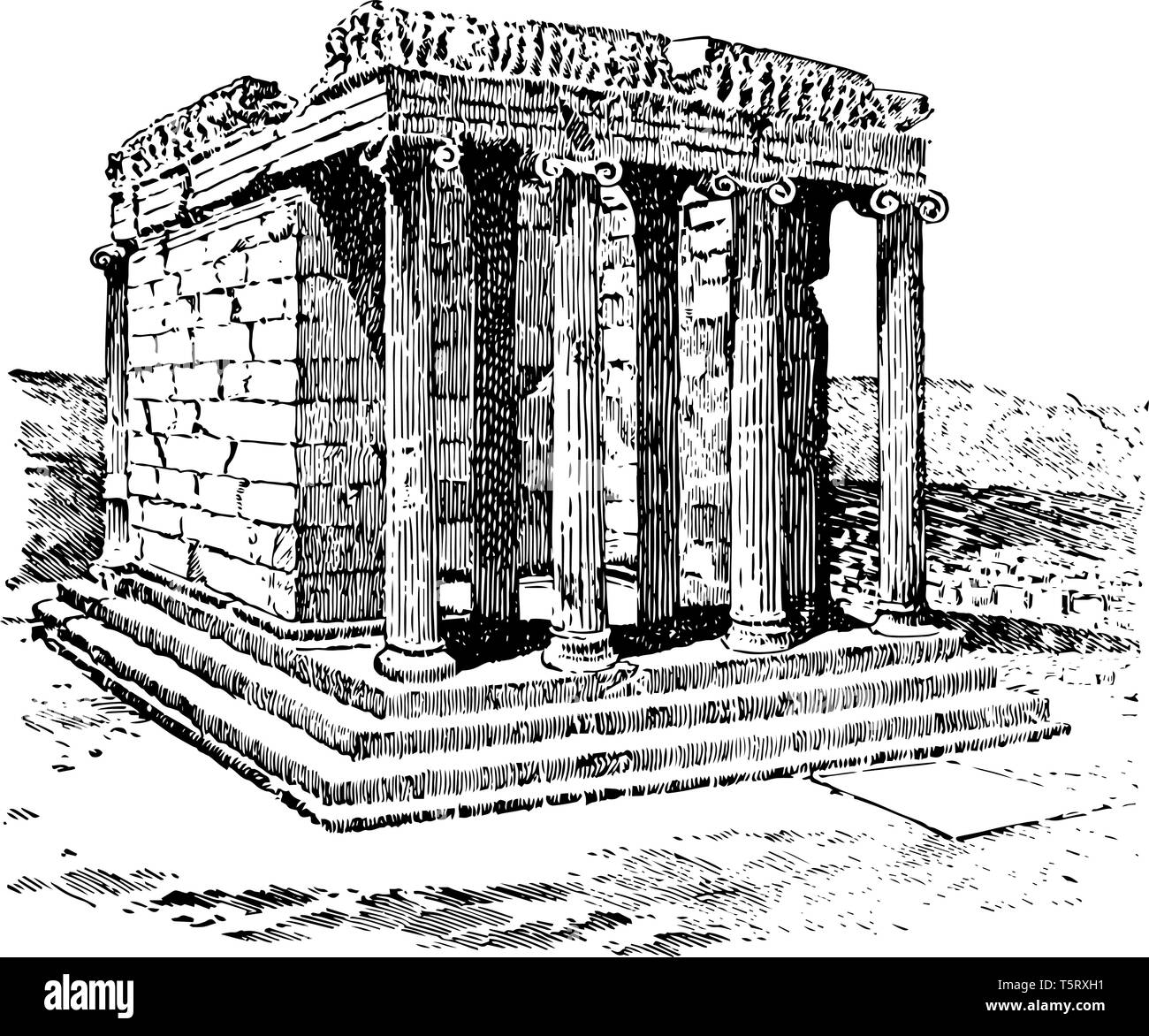 An image that shows a temple. in this image the Temple of Ancient ...