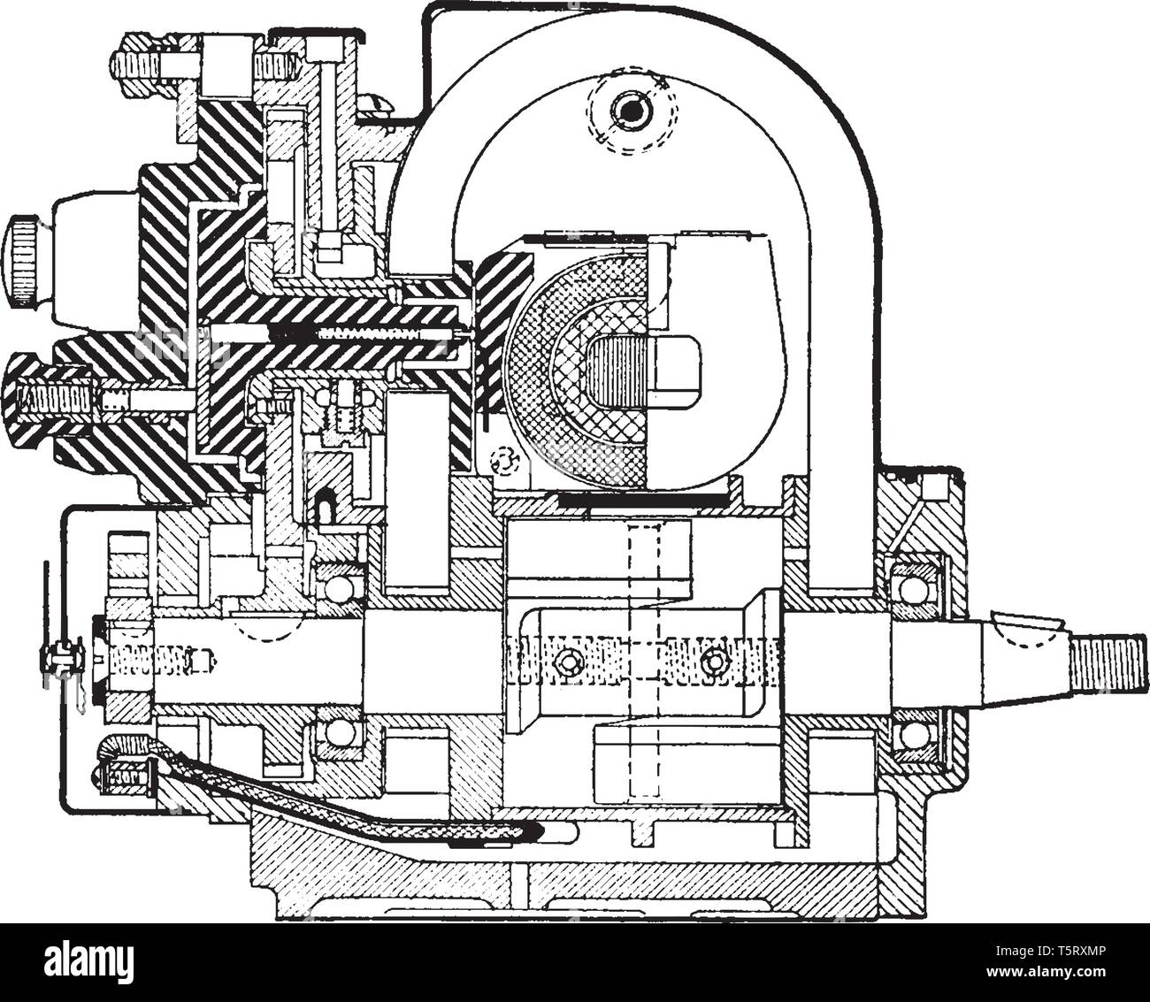 Splitdorf Distributor in which the stationary member of 12 cylinder ...