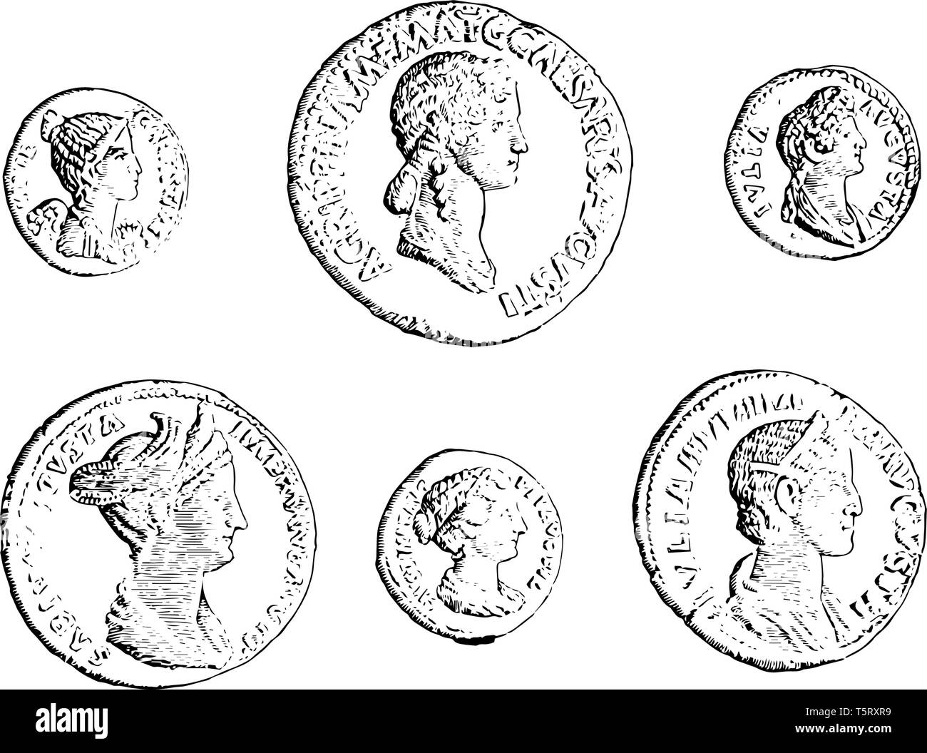 Julius Caesar Coin Drawing