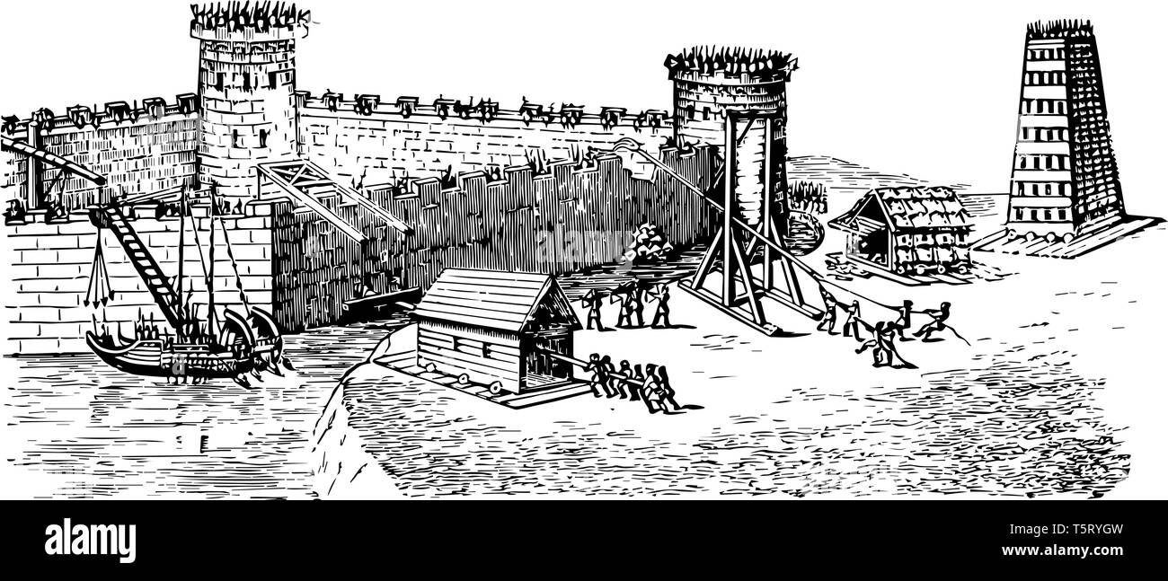 This image shows the view of the fortress. There is sea near the ...