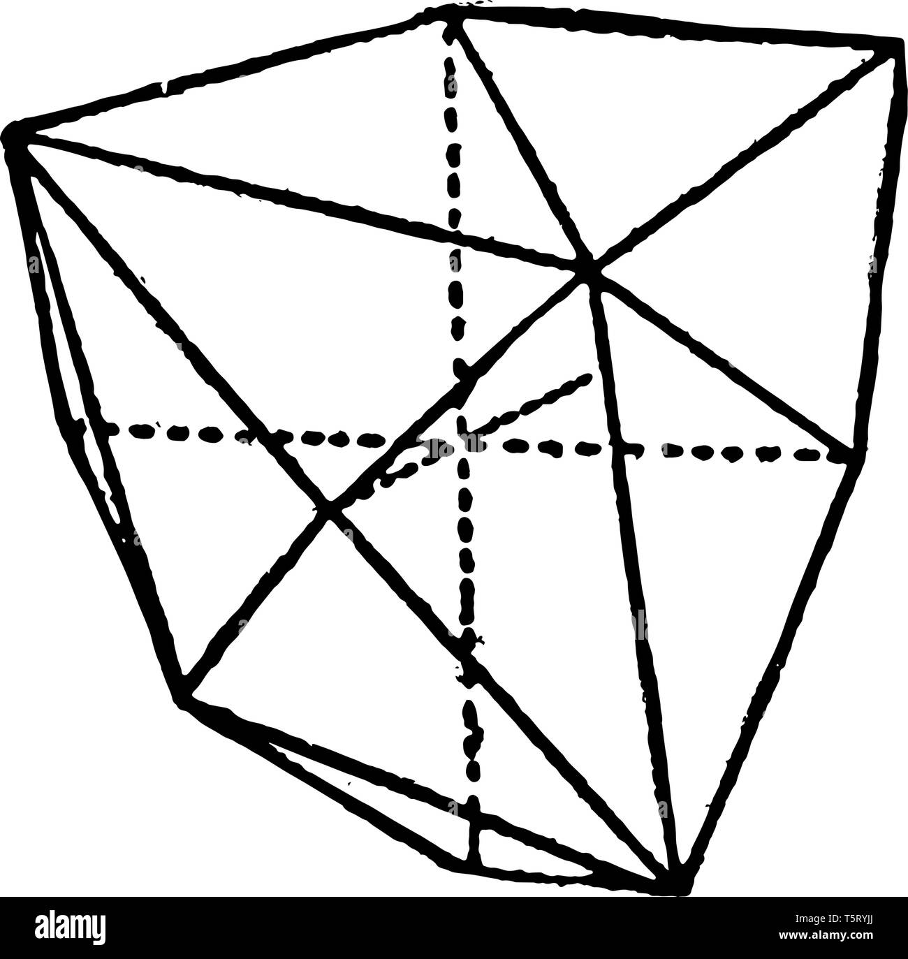 A diagram of Hextetrahedron. It is a main form of the isometric system ...