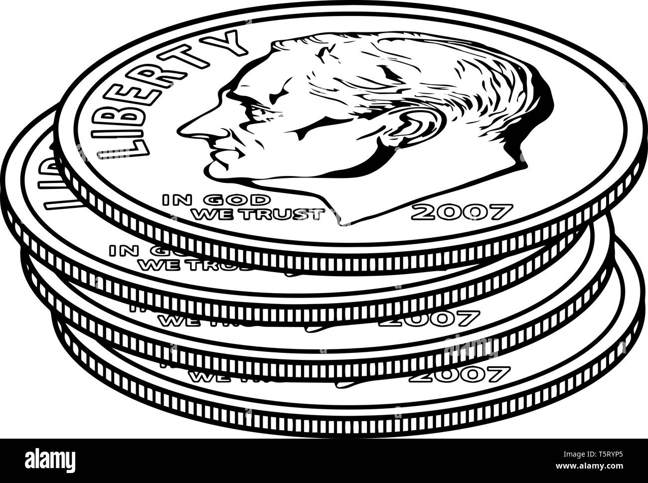 Nickel Coin Drawing