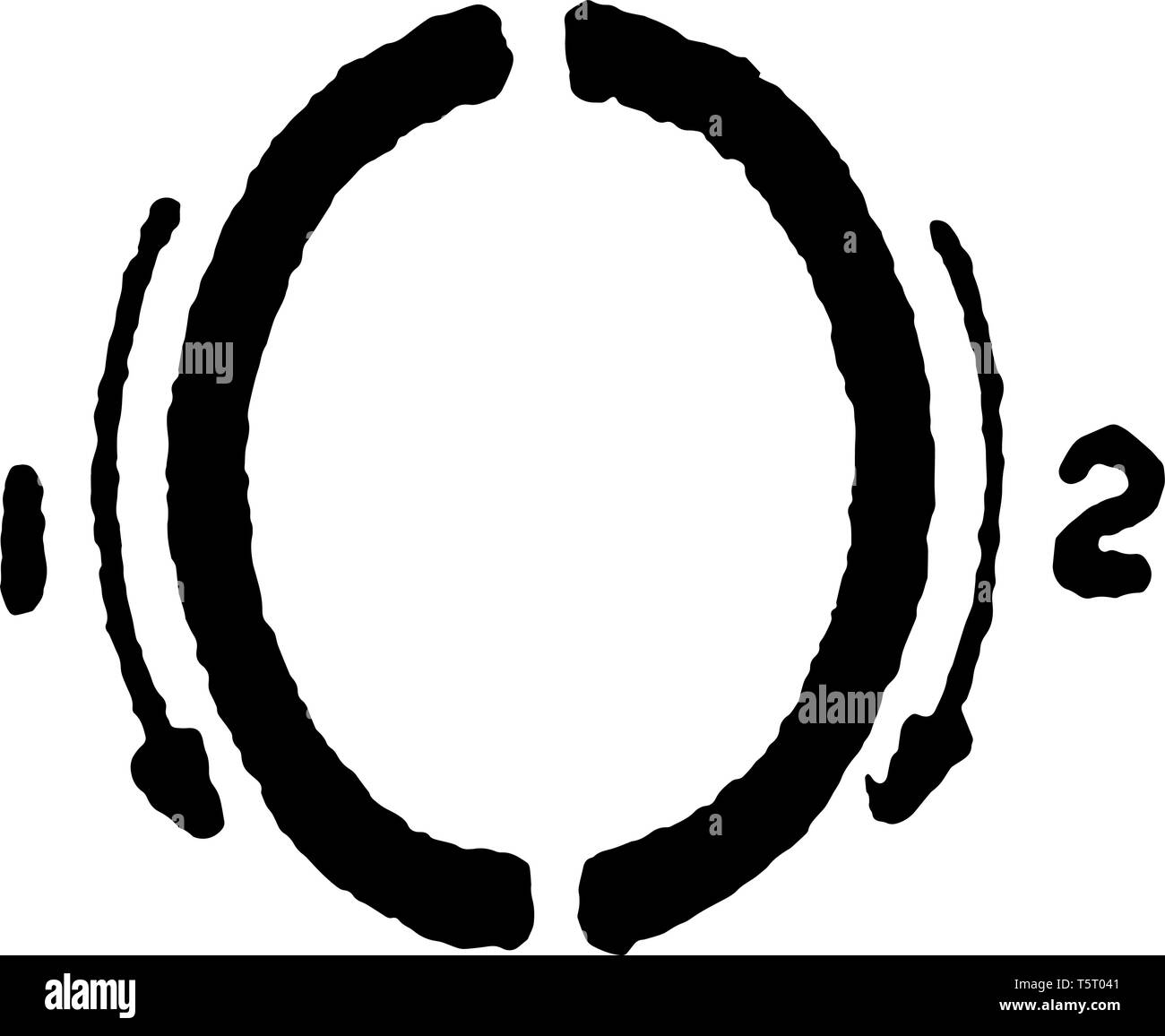 This is a picture of stroke technique for writing number 0 in ...