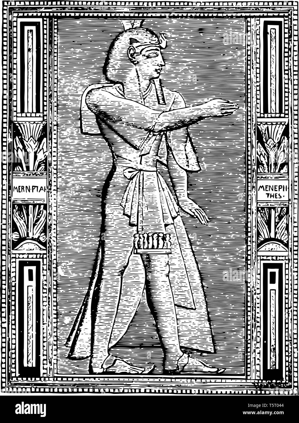 The thirteenth son of Rameses II who ruled Egypt for a decade, vintage ... The thirteenth son of Rameses II who ruled Egypt for a decade, vintage ...