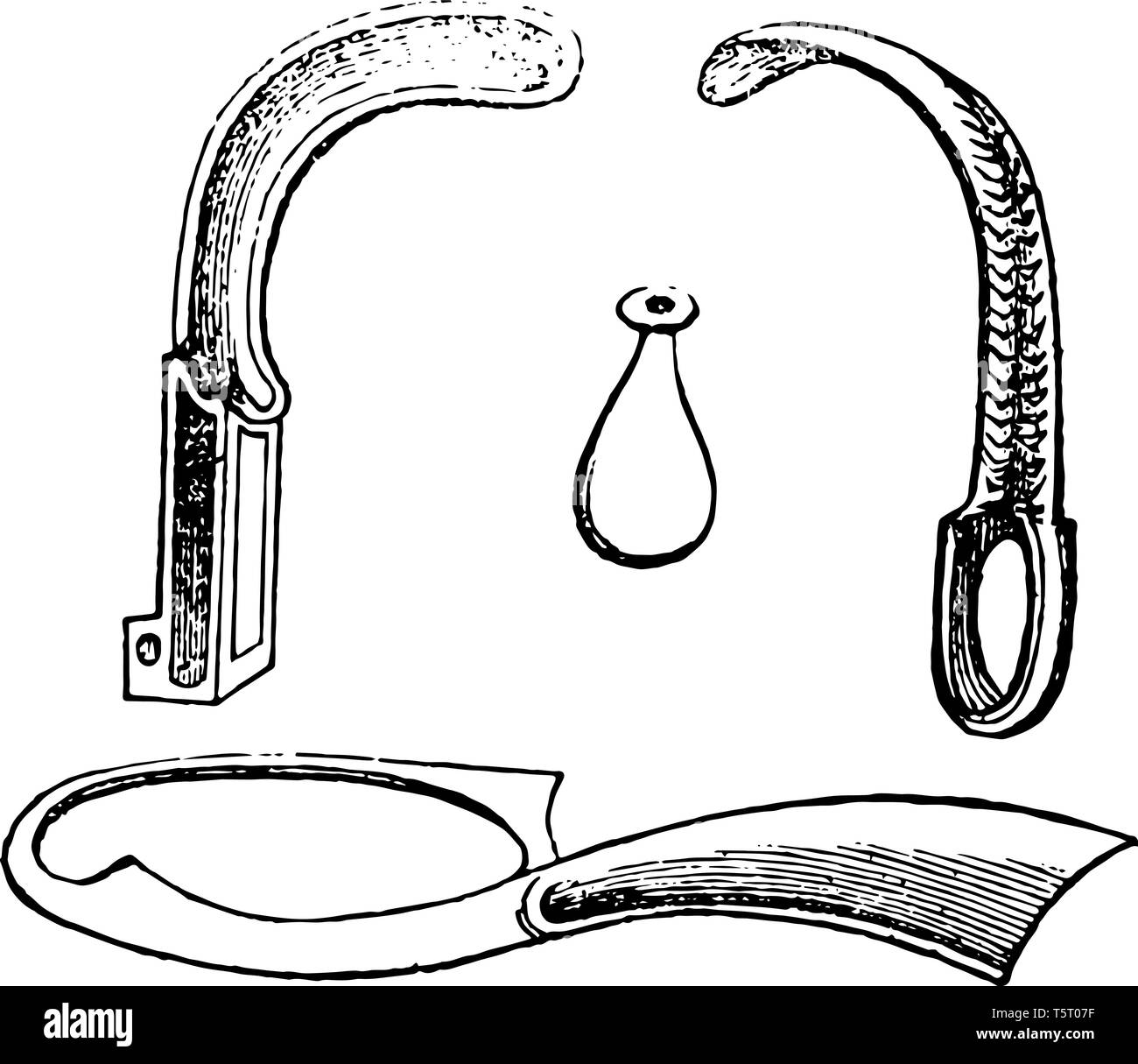 Collection of things used in the bathroom to take a bath, vintage line ...