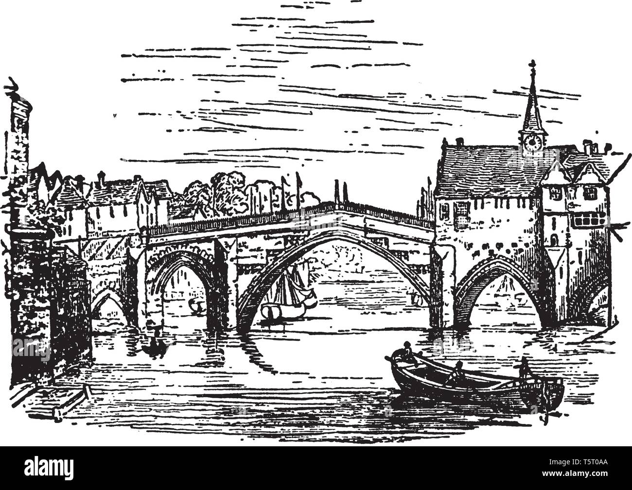 Queen elizabeth bridge Stock Vector Images - Alamy