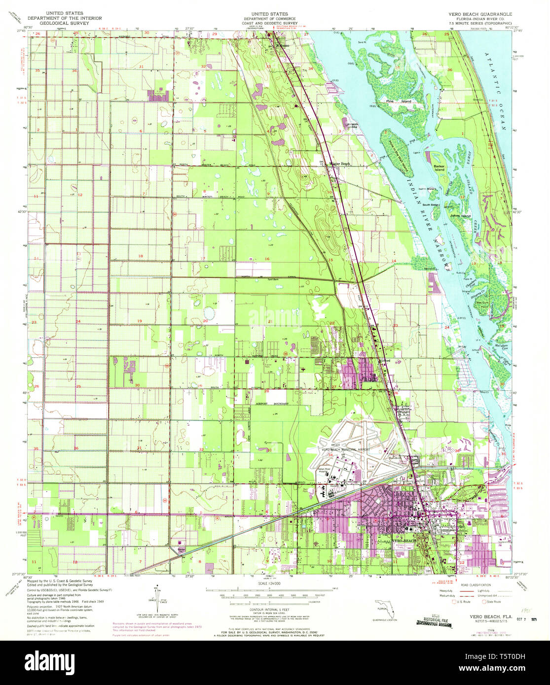 Vero beach florida map hi-res stock photography and images - Alamy