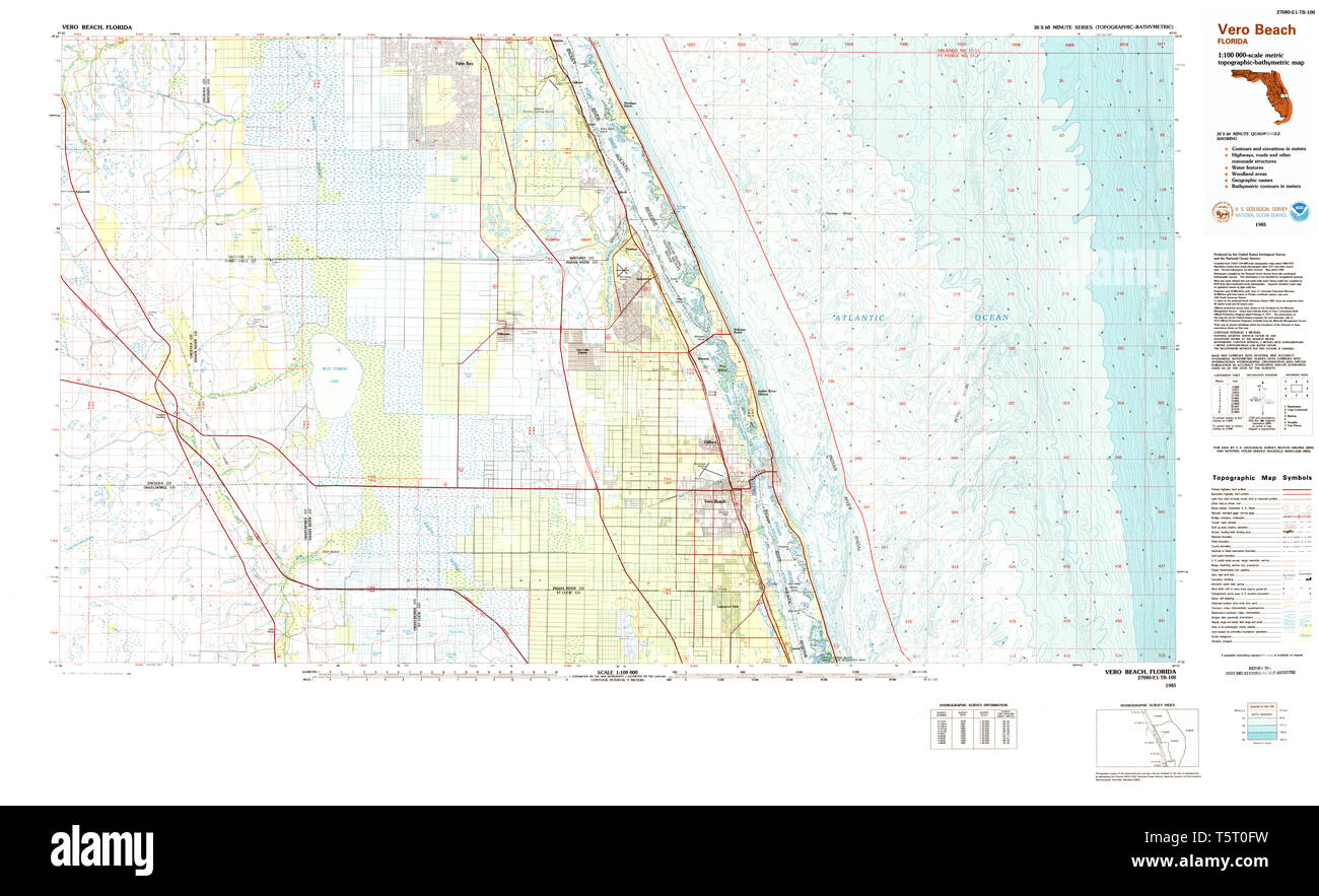 Vero beach florida map hi-res stock photography and images - Alamy