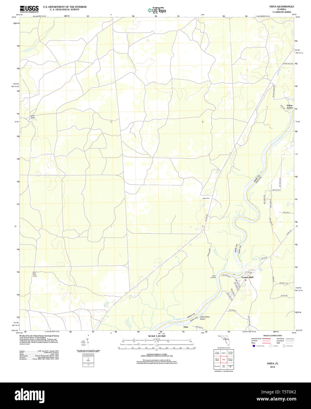 Topo map florida hi-res stock photography and images - Alamy