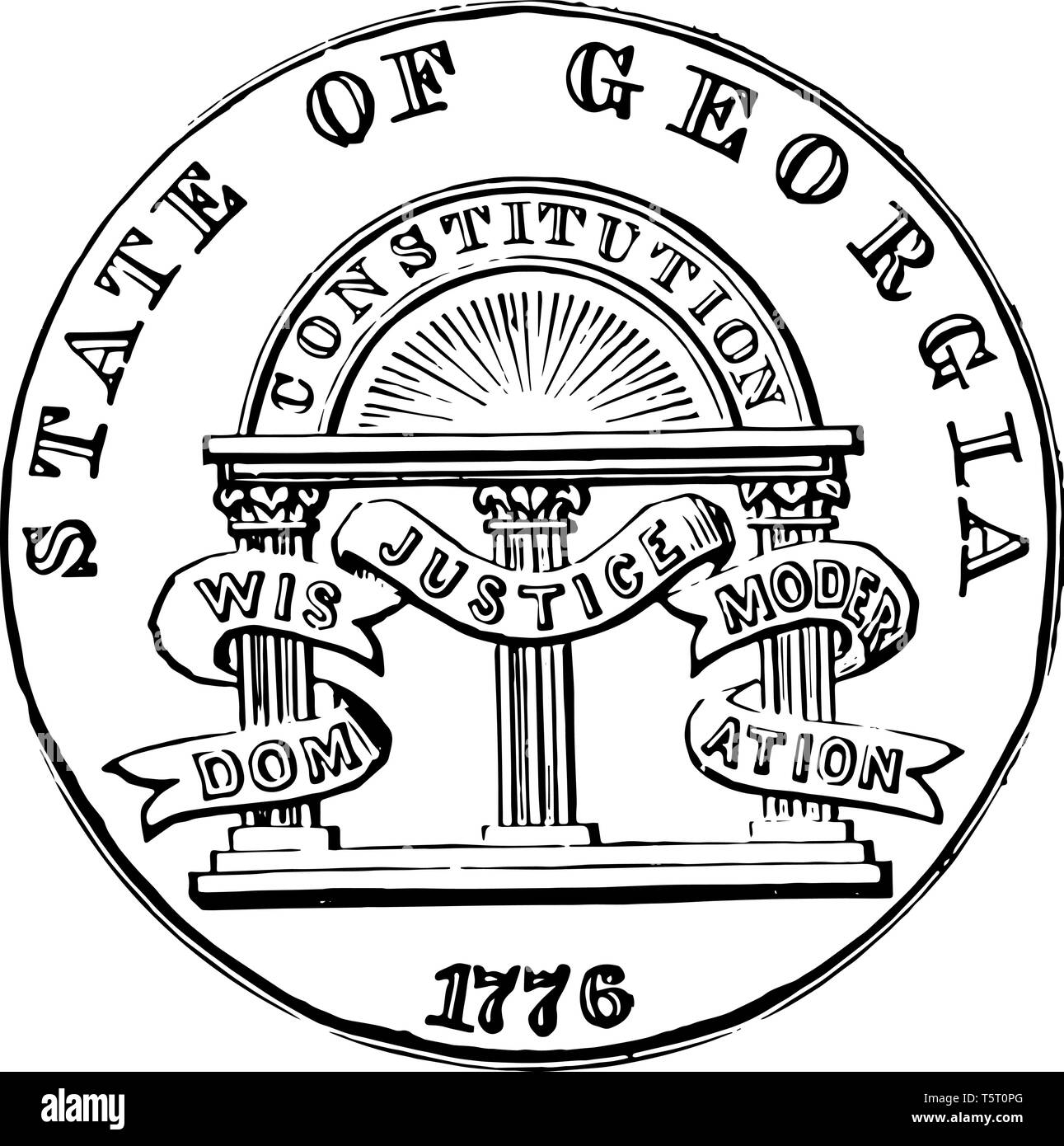 Current Georgia State Seal