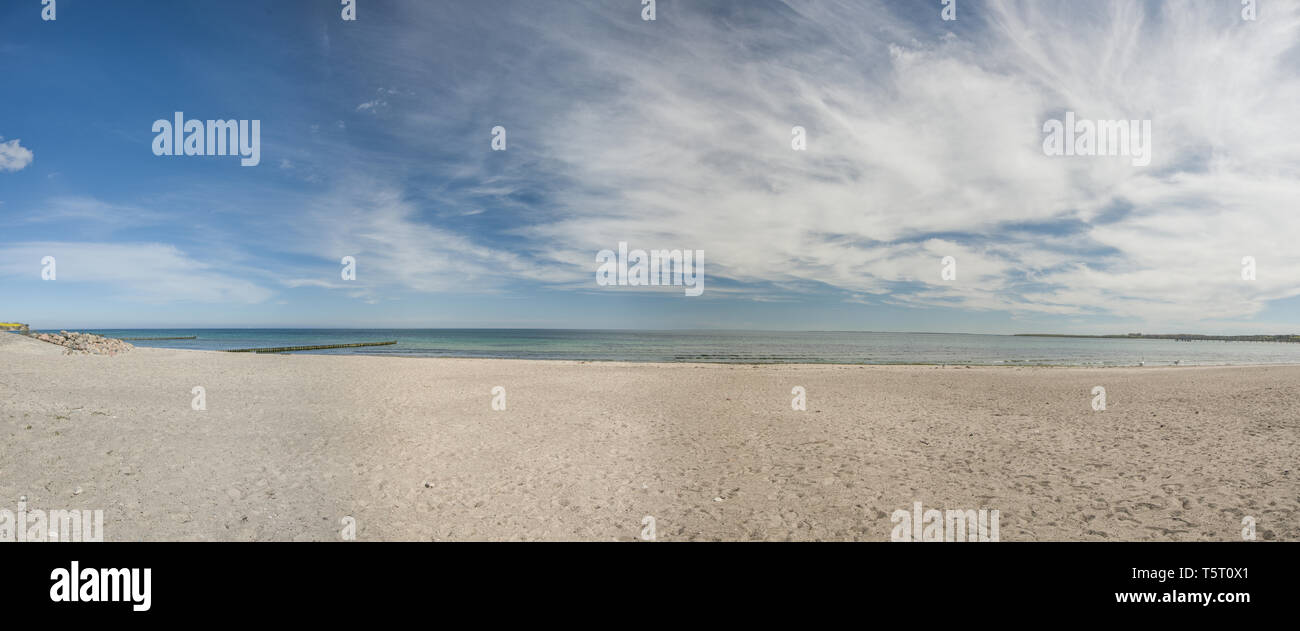 a panoramic view of the Baltic Sea beach in Boltenhagen Stock Photo - Alamy