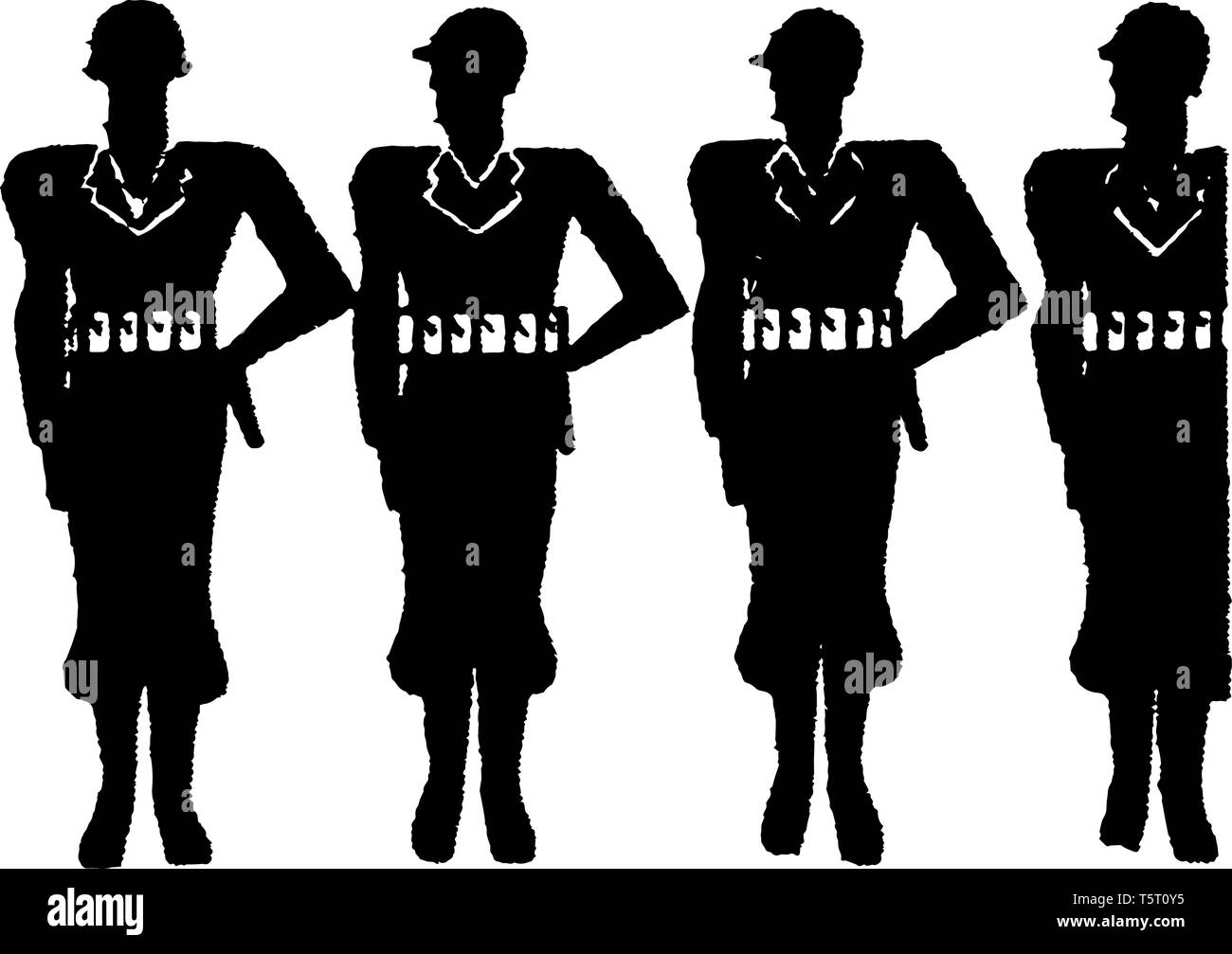 This image represents Close Military Interval Measurement, vintage line ...