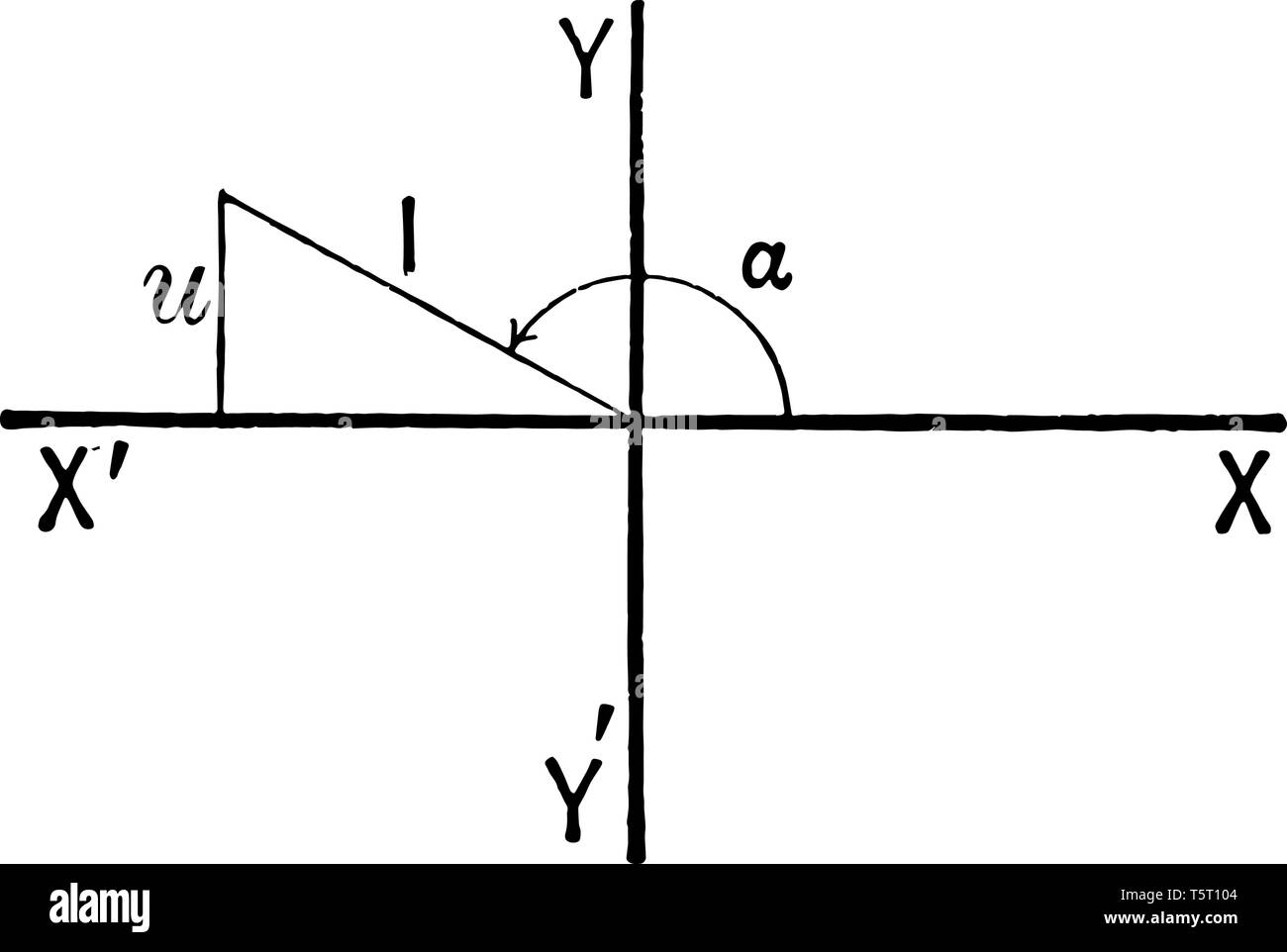 The image shows the triangle in quadrant II. It is drawn by plotting ...