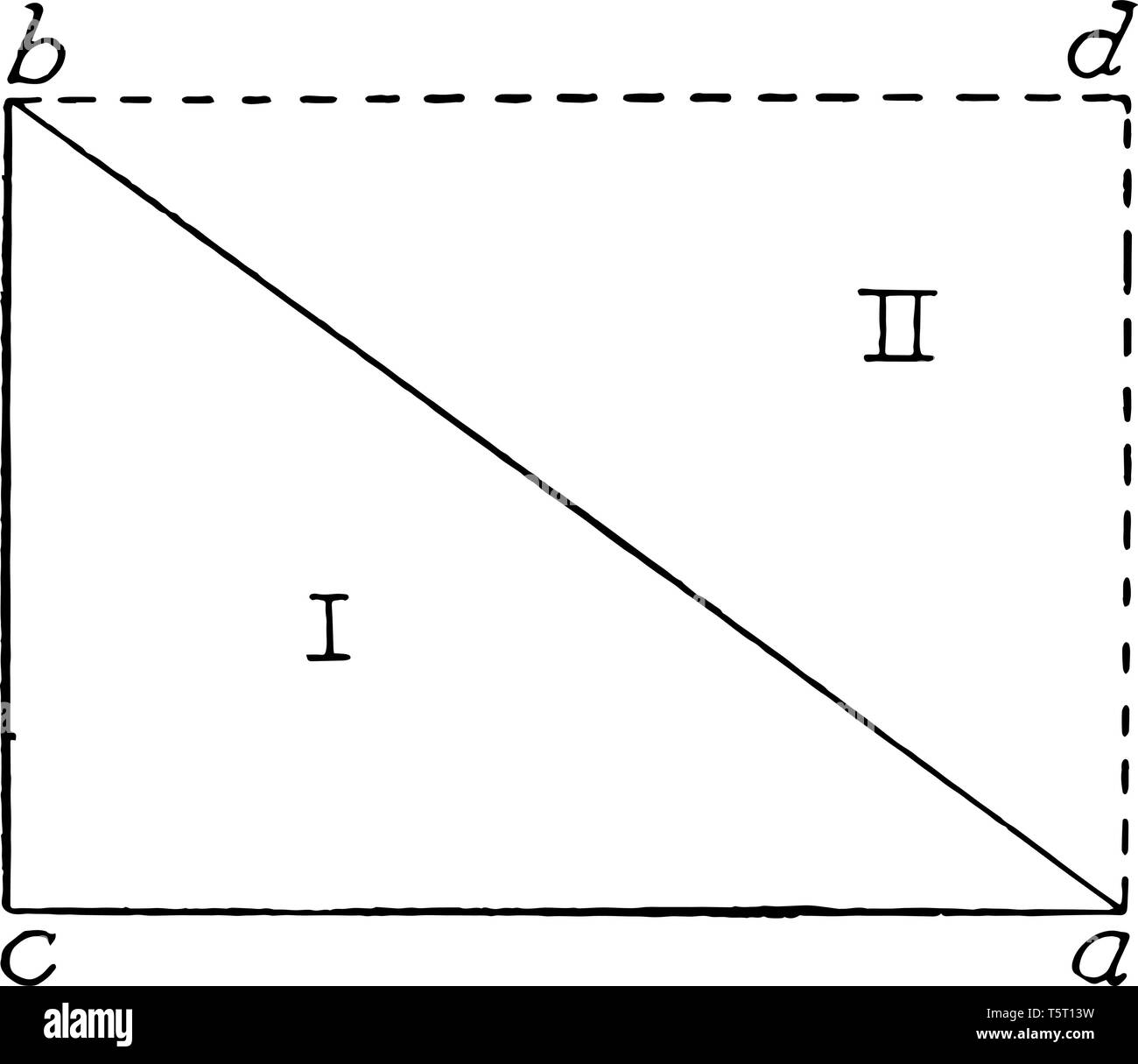 An image showing the area of the triangle. In these two triangles ACB I ...