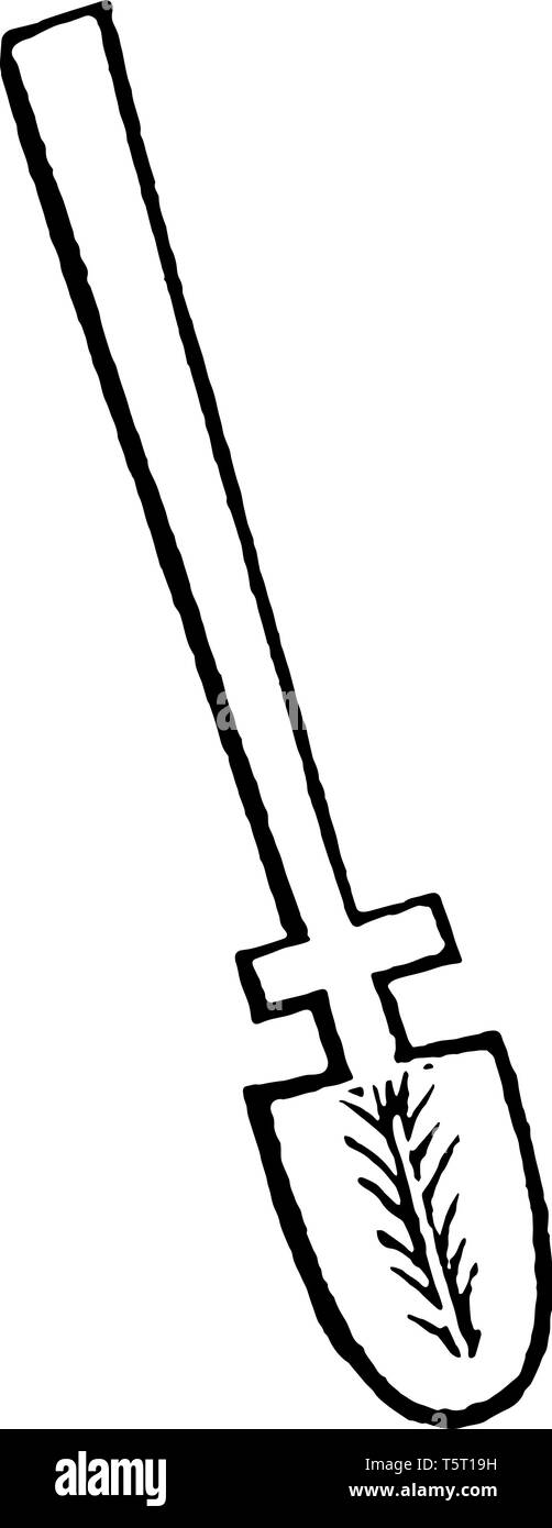 This is the image of the shovel. It looks like a stick with a ...