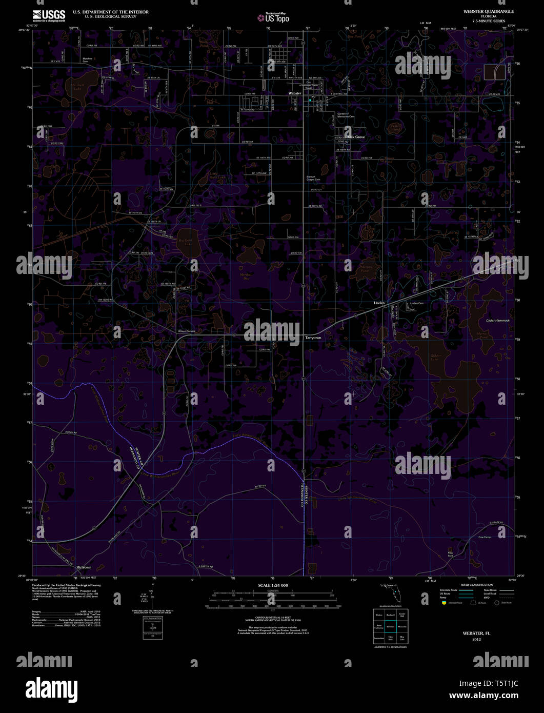 Webster map of the united states hi-res stock photography and images ...
