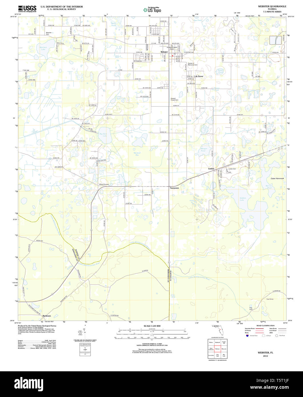 Webster map of the united states hi-res stock photography and images ...