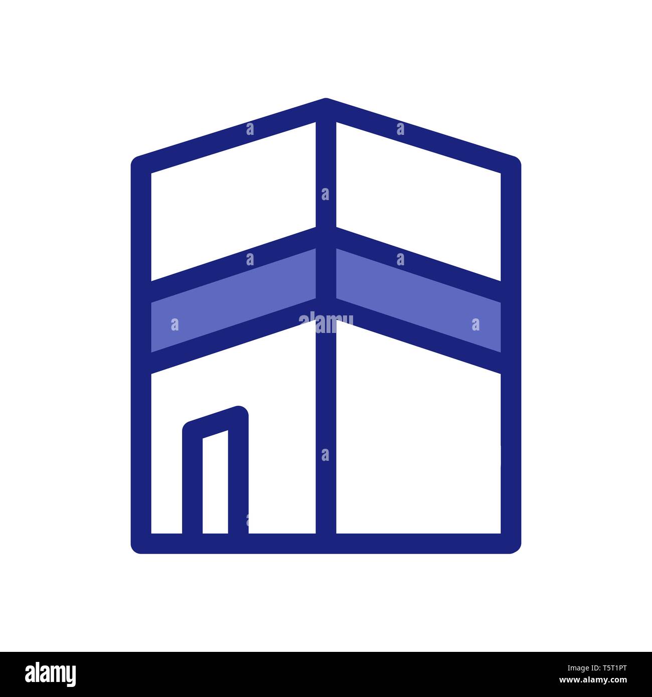 Ramadan mecca Vector Flat Icons. Editable Stroke and color Stock Photo ...