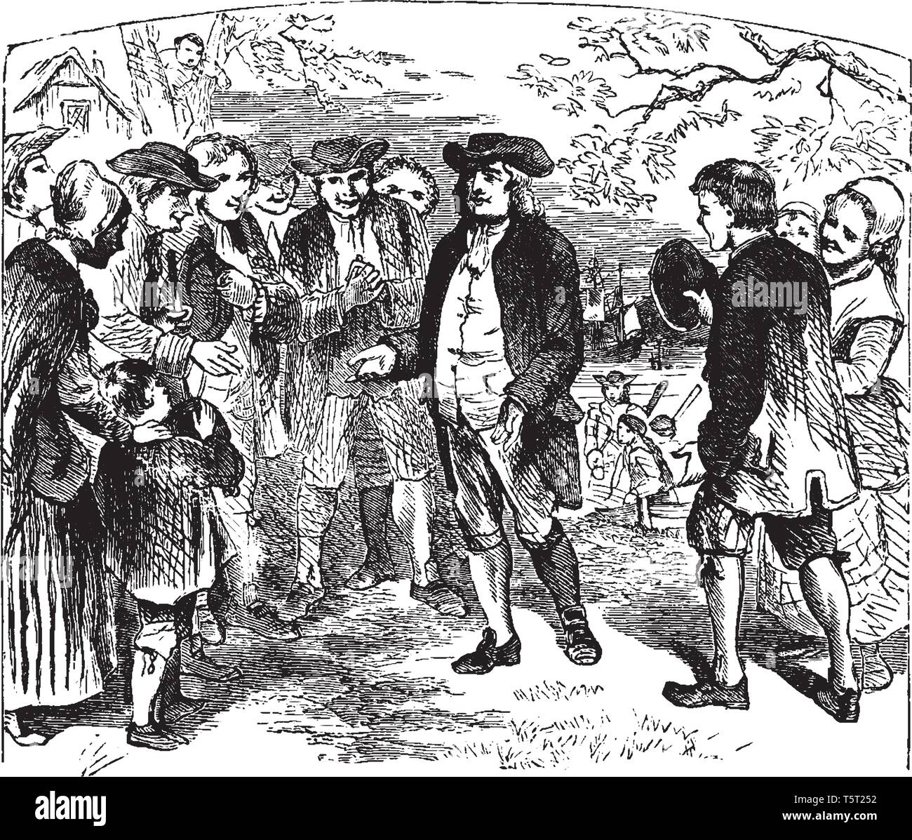 Penn quaker Stock Vector Images - Alamy