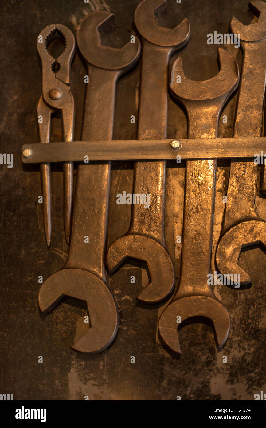 Old wrenches hi-res stock photography and images - Alamy