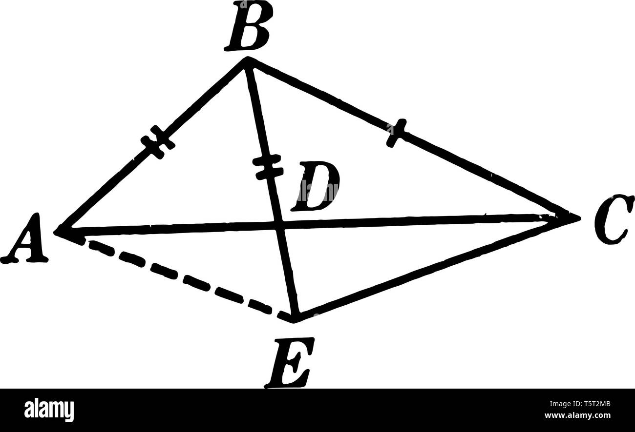 An image showing labeled segments in a triangle. BD is the median of ...