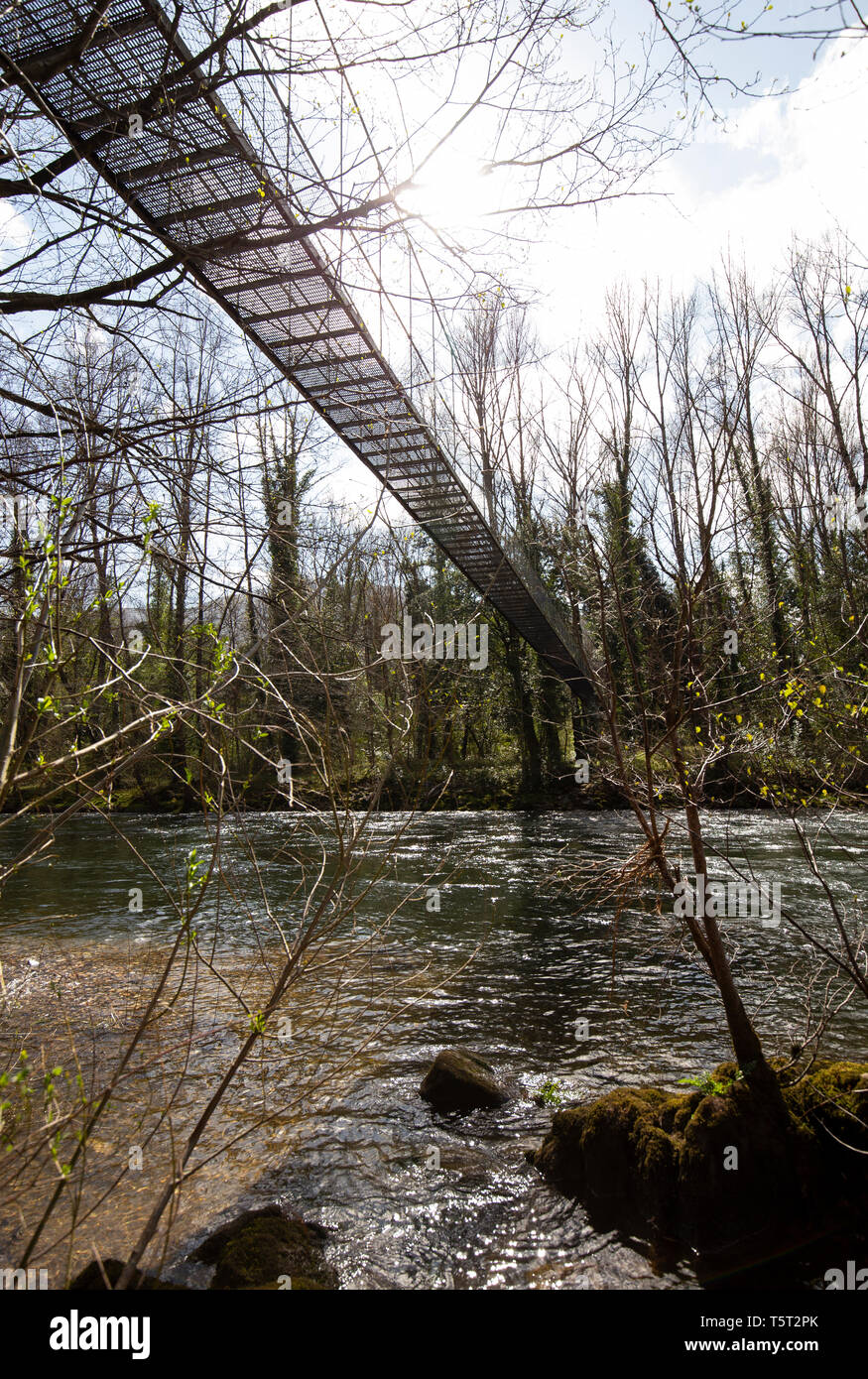 Bridge over river Stock Photo - Alamy