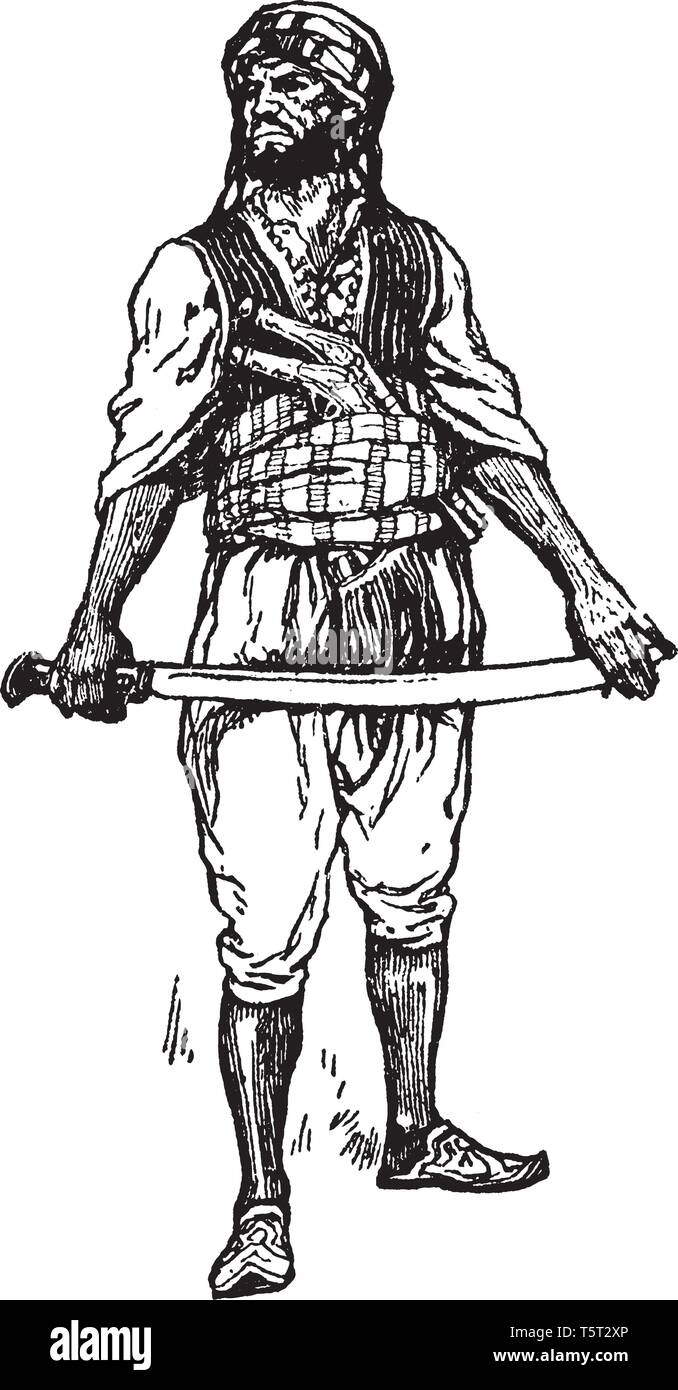 Vintage Pirate Drawing