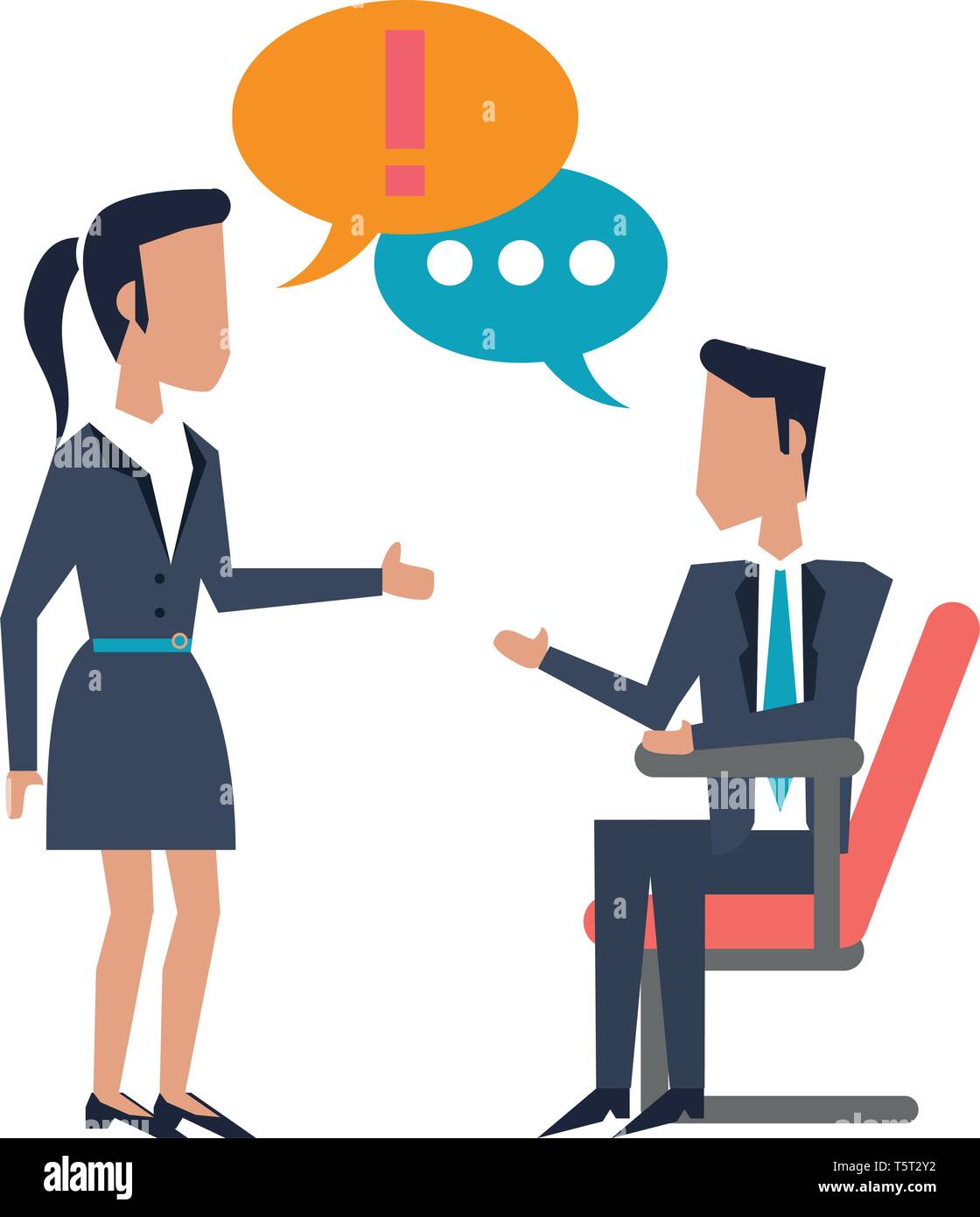 Businesswoman looking smart for work Stock Vector Images - Alamy