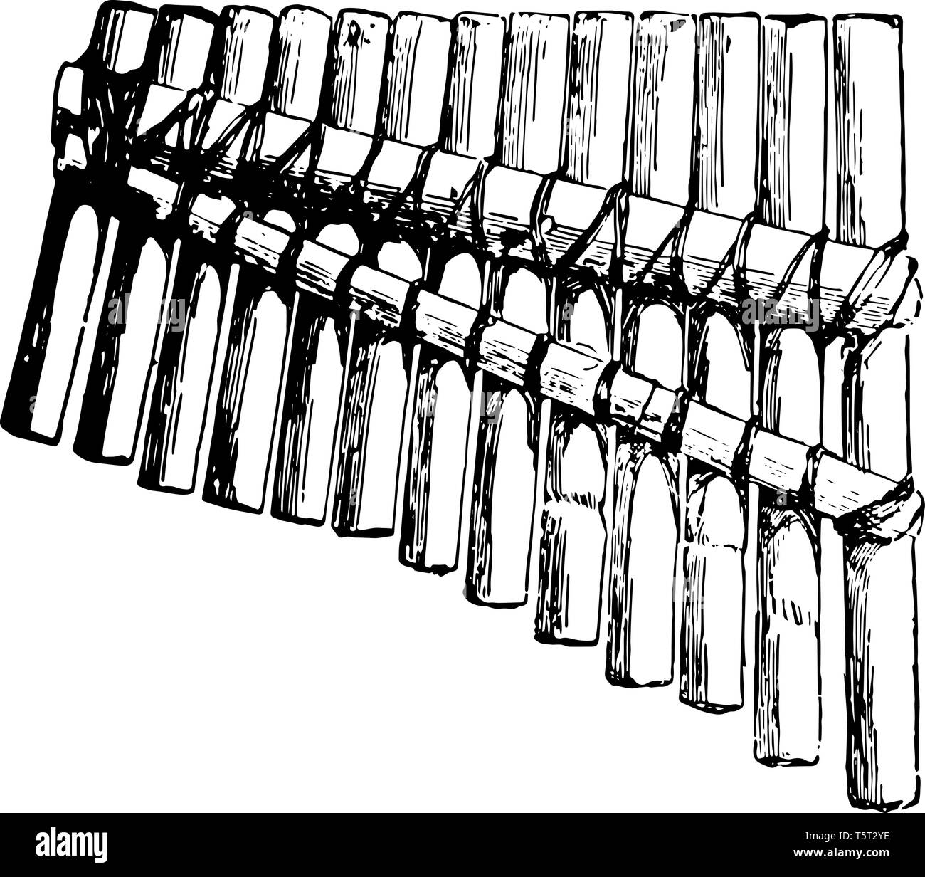 Pan pipes Stock Vector Images - Alamy