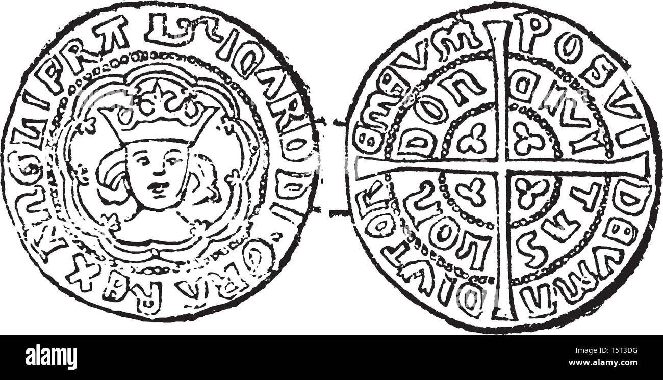 Coin of Richard III where the Half Angel gold coin was first introduced ...