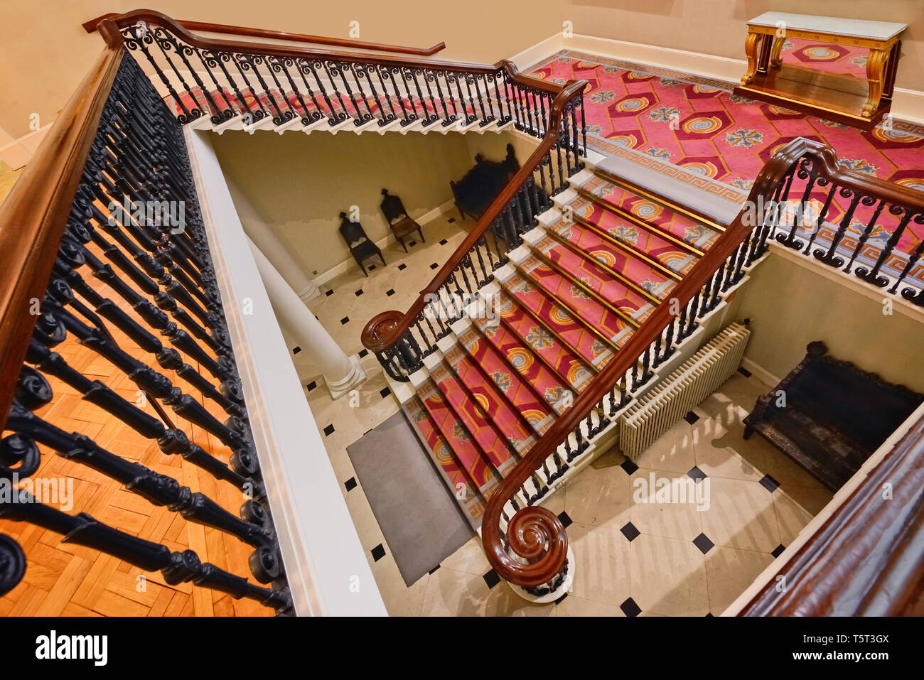 Ireland, County Dublin, Dublin Castle, The Grand Staircase from ...