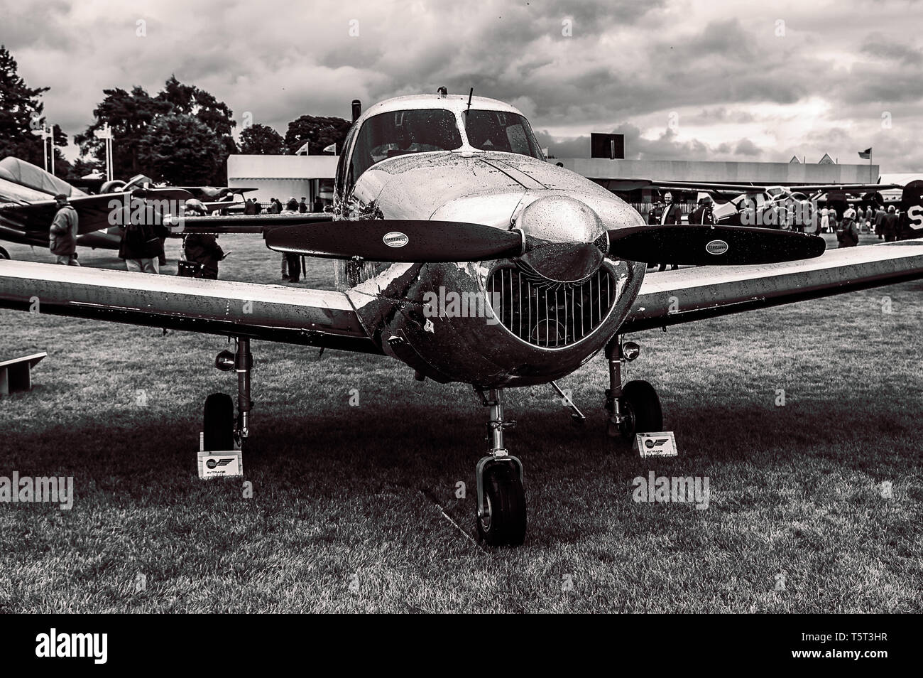 A 1947 North American L-17A Navion on static display at Goodwood ...