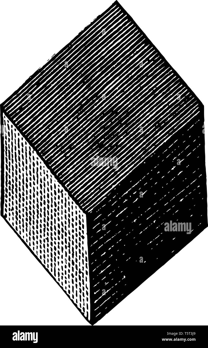 It's a solid object or a figure with six faces known as Rhombohedron ...