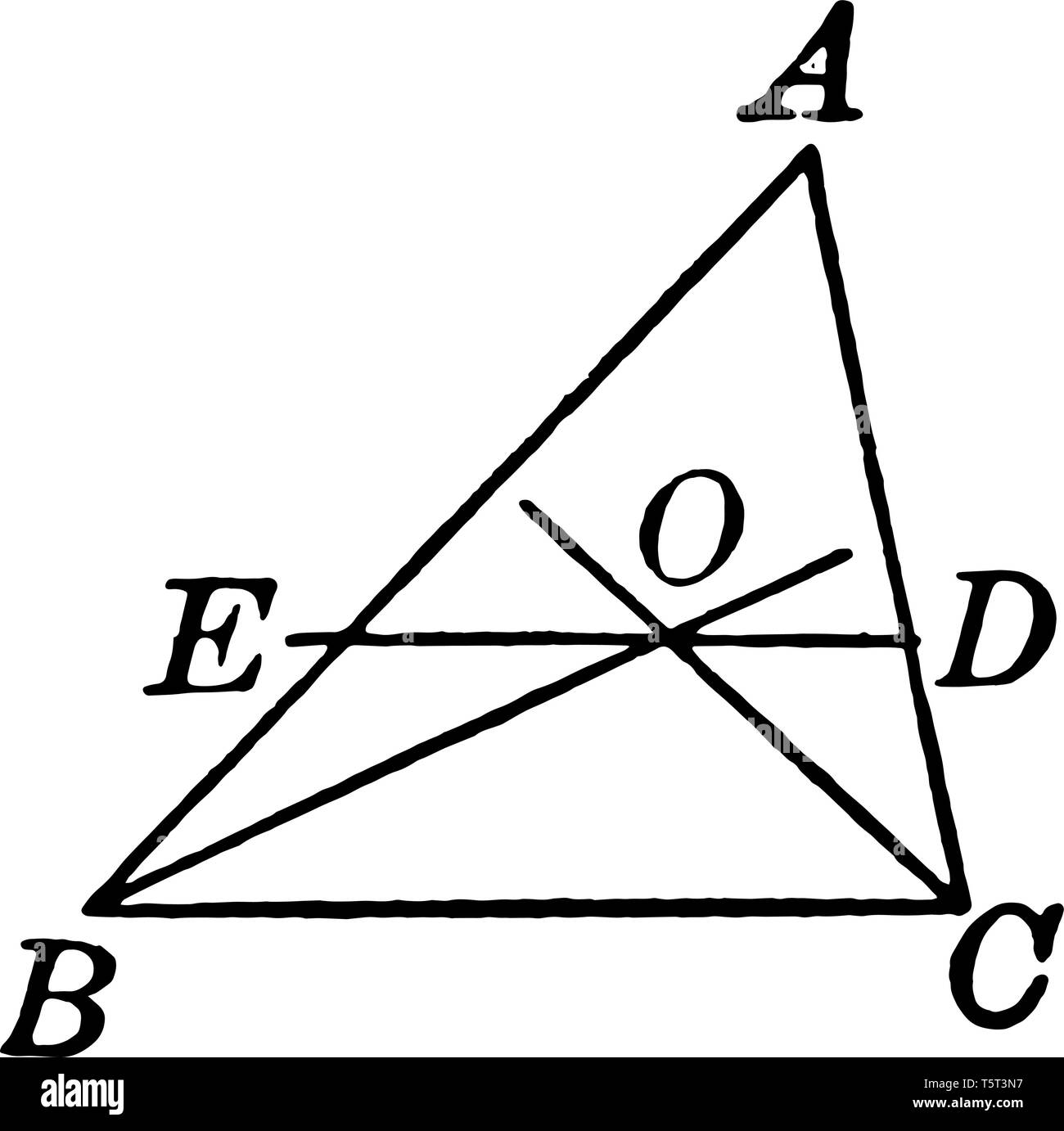 An image showing bisectors triangle with base angles. In this triangle ...