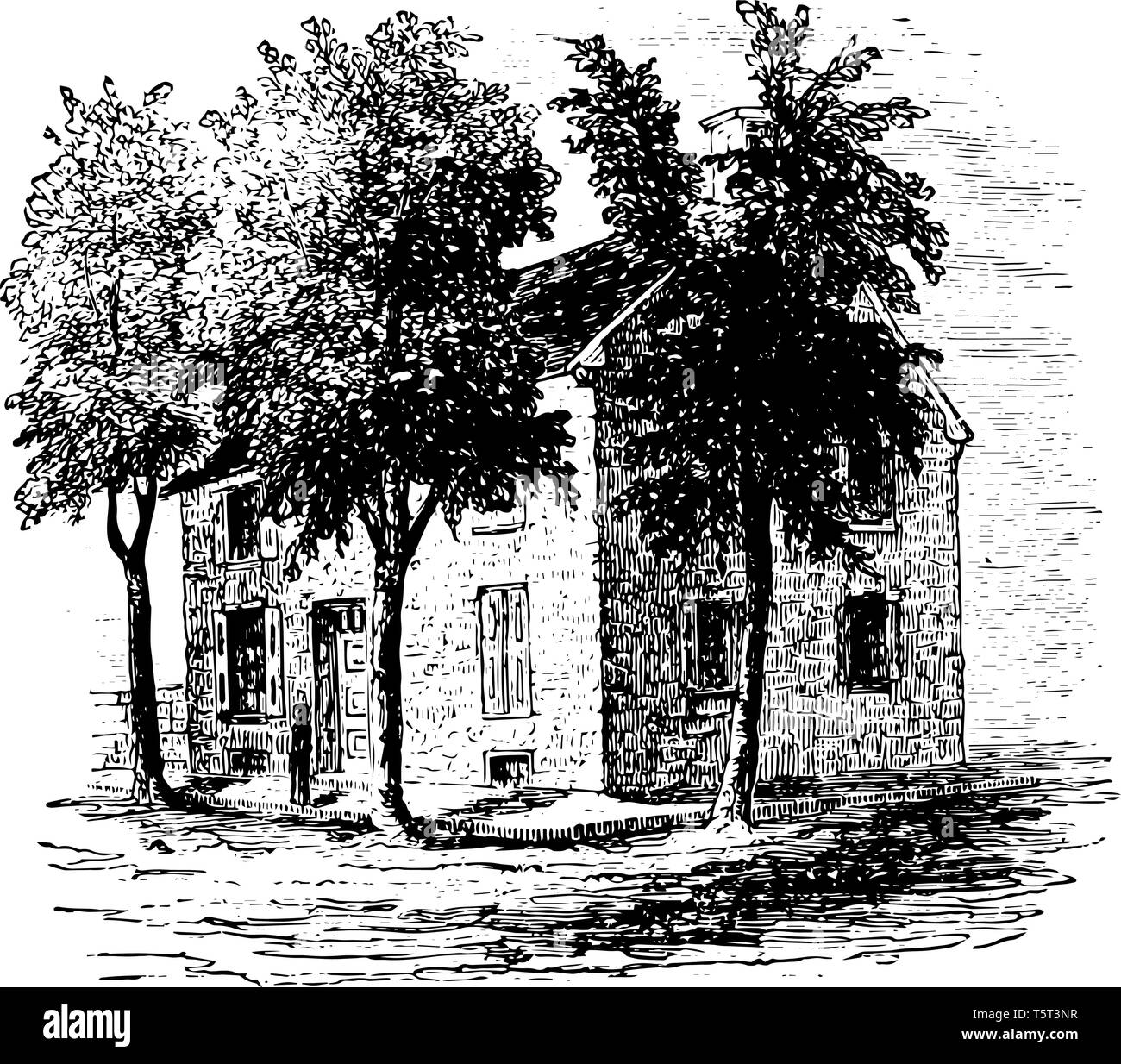 The Constitution House is a historic house in Windsor, Vermont vintage ...