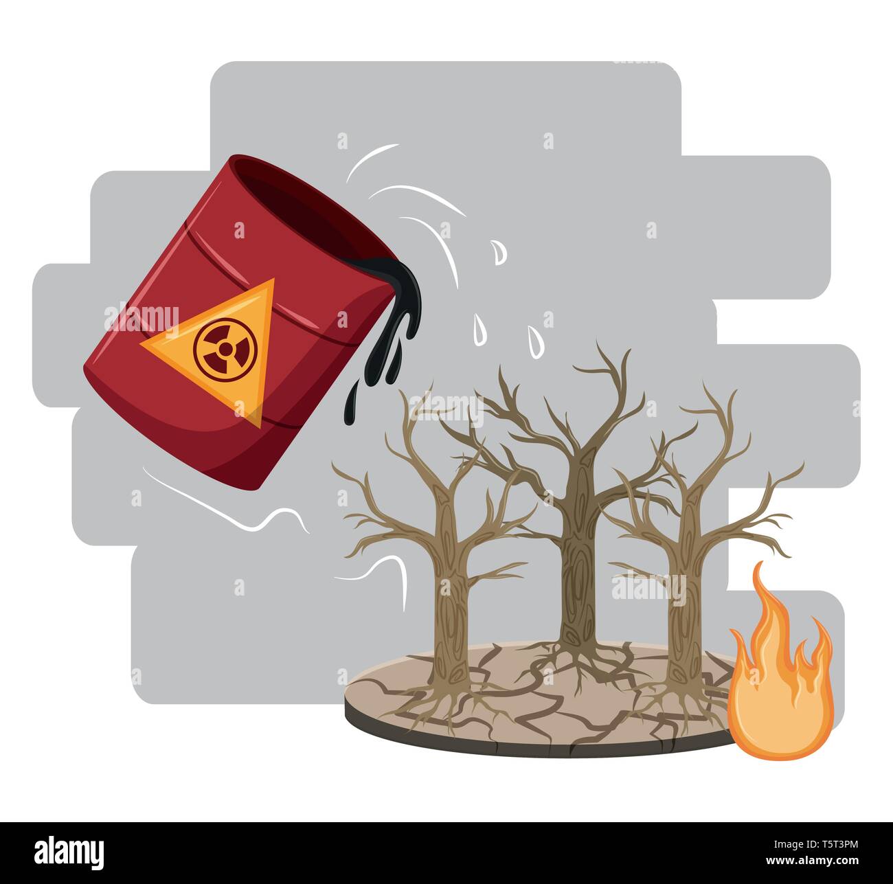 Hazardous trees Stock Vector Images - Alamy
