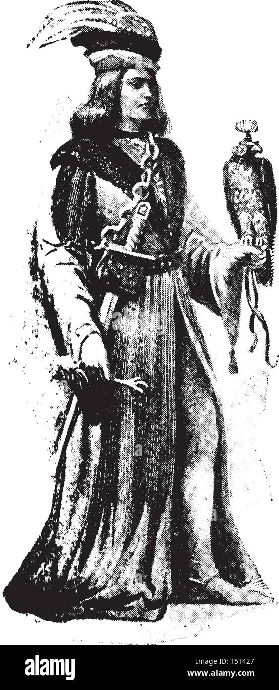 Medieval Nobles Drawing