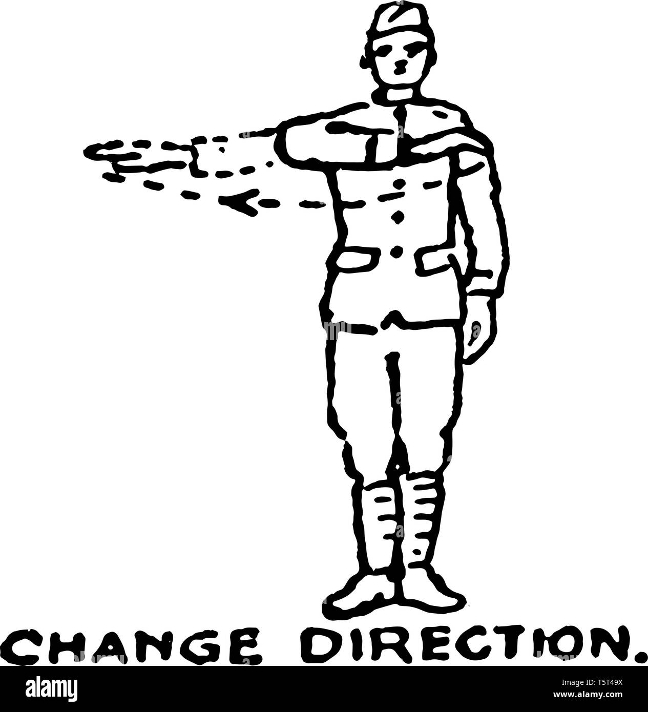 Change Direction is the command used to instruct the unit to change ...