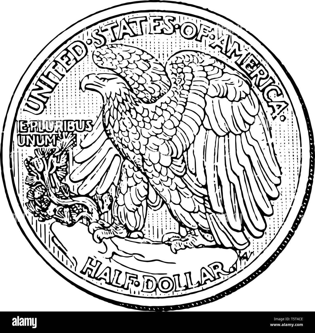 50 cents Stock Vector Images - Alamy