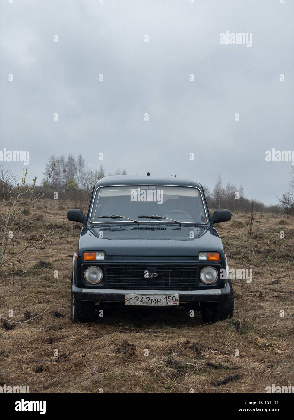 New russian lada niva car hi-res stock photography and images - Alamy