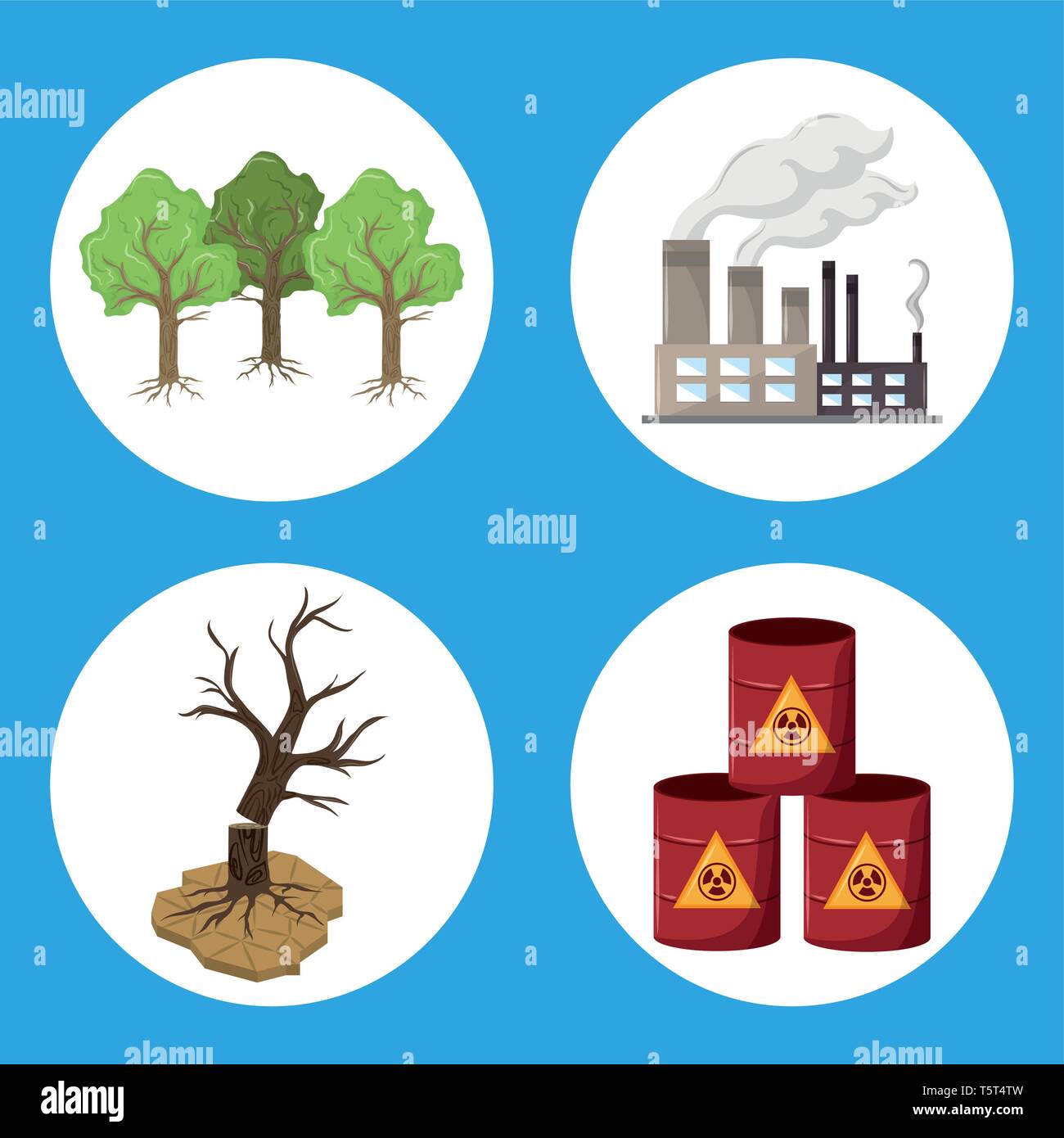 set of global warming and pollution icons Stock Vector Image & Art - Alamy