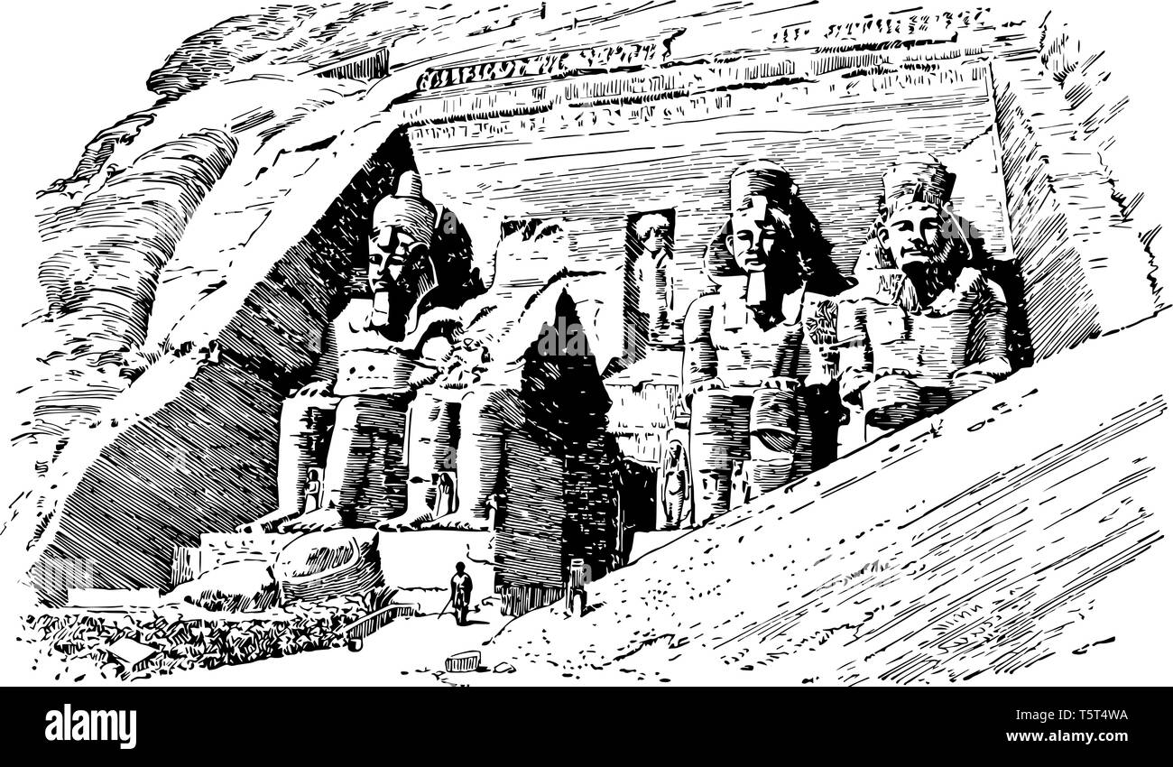 Two temples abu simbel hi-res stock photography and images - Alamy