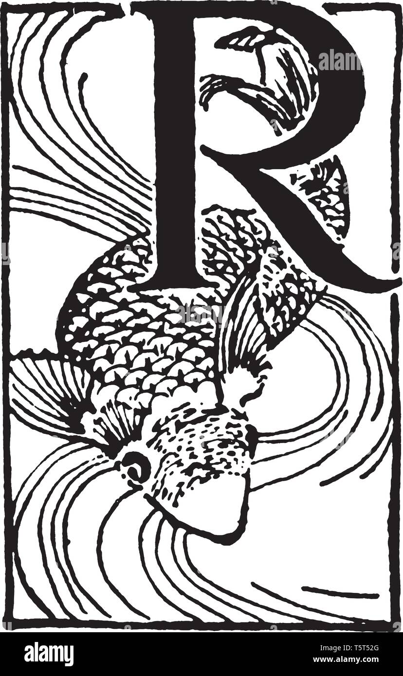 Decorative capital letter r hi-res stock photography and images - Alamy