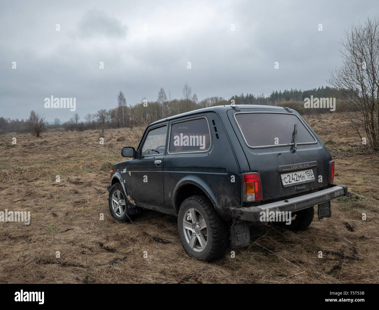 New russian lada niva car hi-res stock photography and images - Alamy