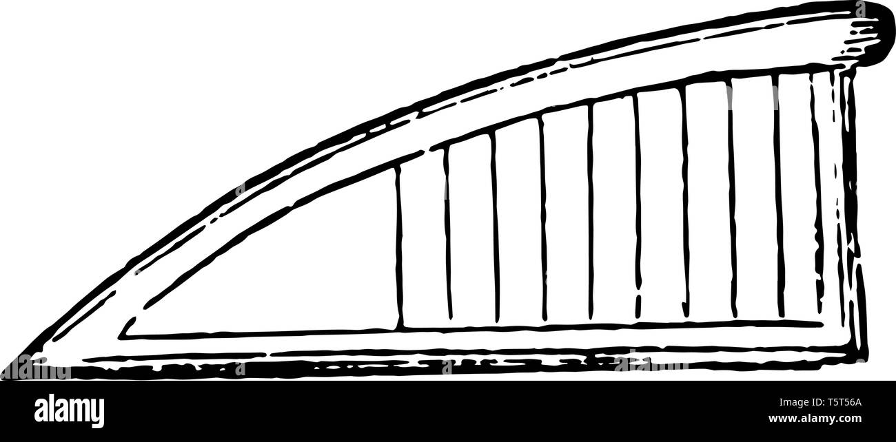 Sambuca is triangular form of the harp, vintage line drawing or ...