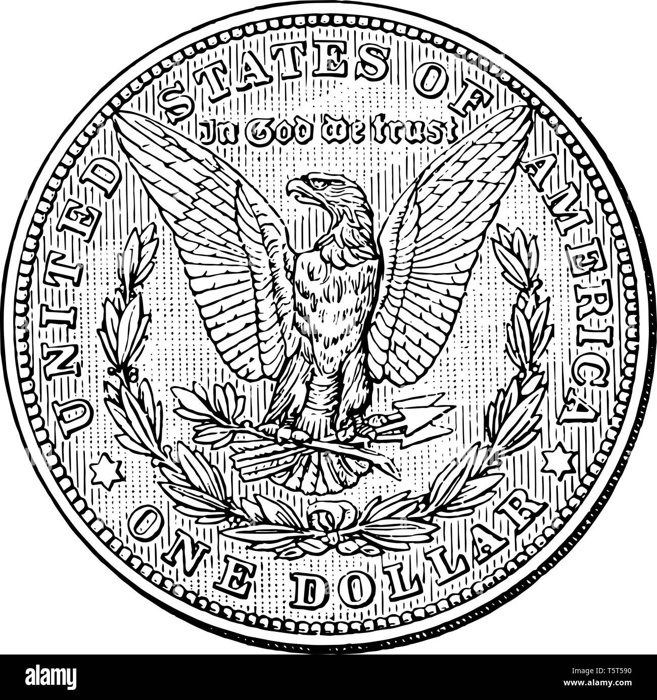 This One Dollar is from the United States. This is showing the Reverse ...