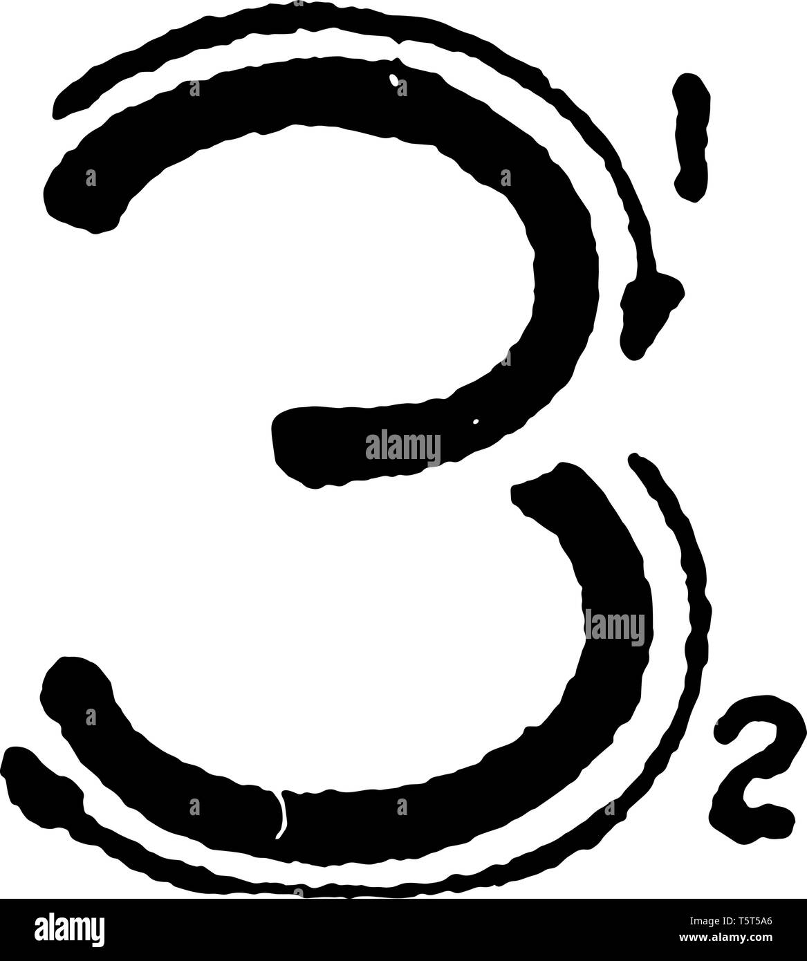 This is a picture of stroke technique for writing number 3 in ...