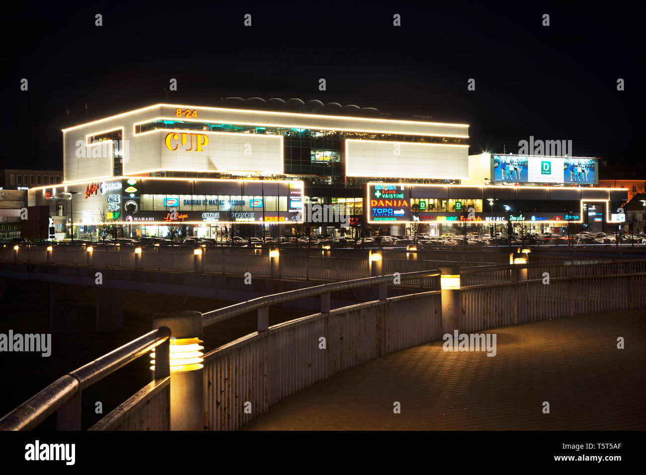 CUP shopping center at New city centre. Snipiskes district in Vilnius ...